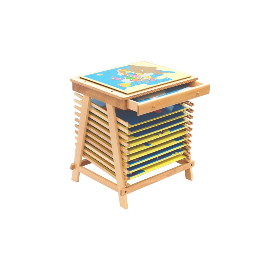 Puzzle Map Stand | Nettbutikk Montessori Norge